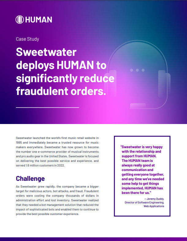 Sweetwater - Case Study - HUMAN Security